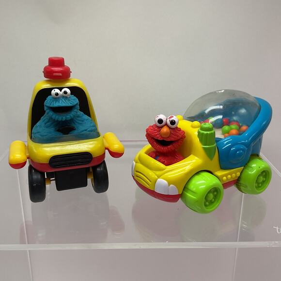 TYCO | Toys | Vintage Sesame Street Toys Cookie Monster And Elmo Cars ...